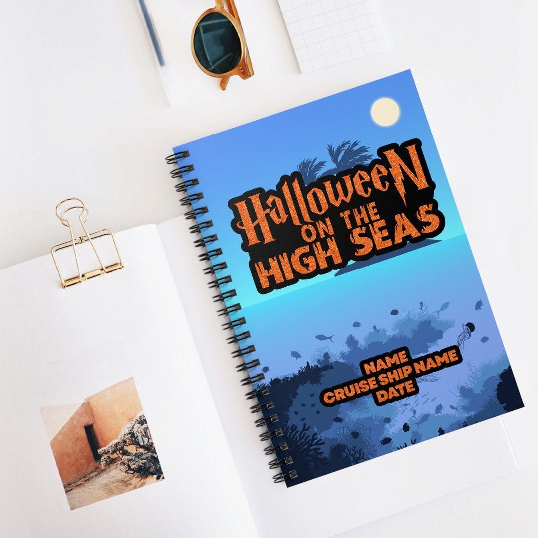 Personalized Halloween on the High Seas Cruise Notebook, Cruise Journal ...