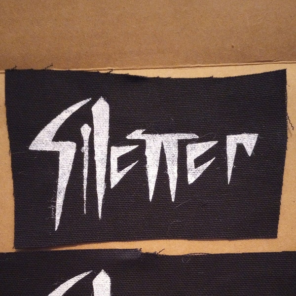 Silencer Black Metal Patch - Etsy
