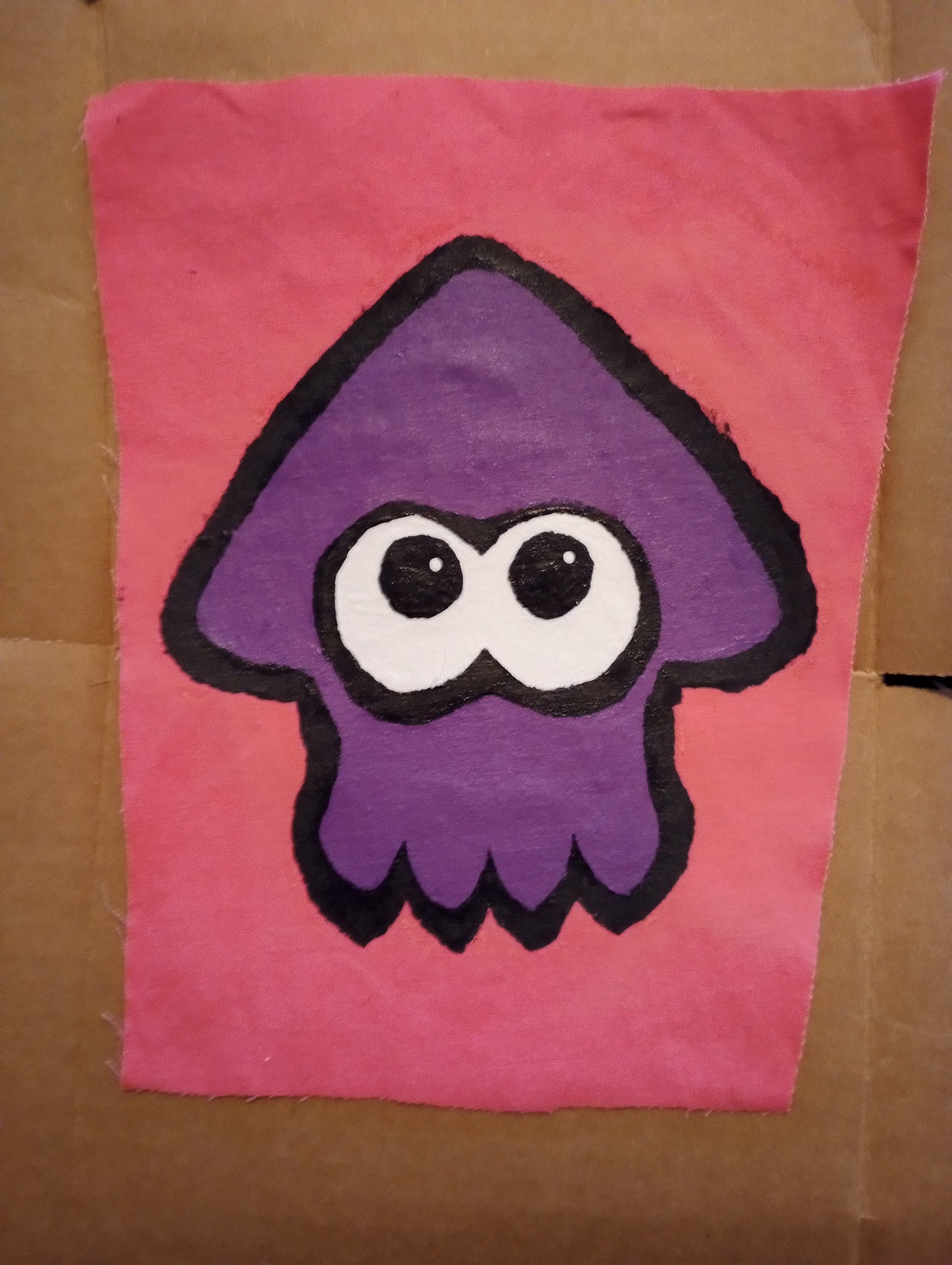 Handpainted Splatoon Squidkid Backpatch, Flexible Acrylic Paint on ...