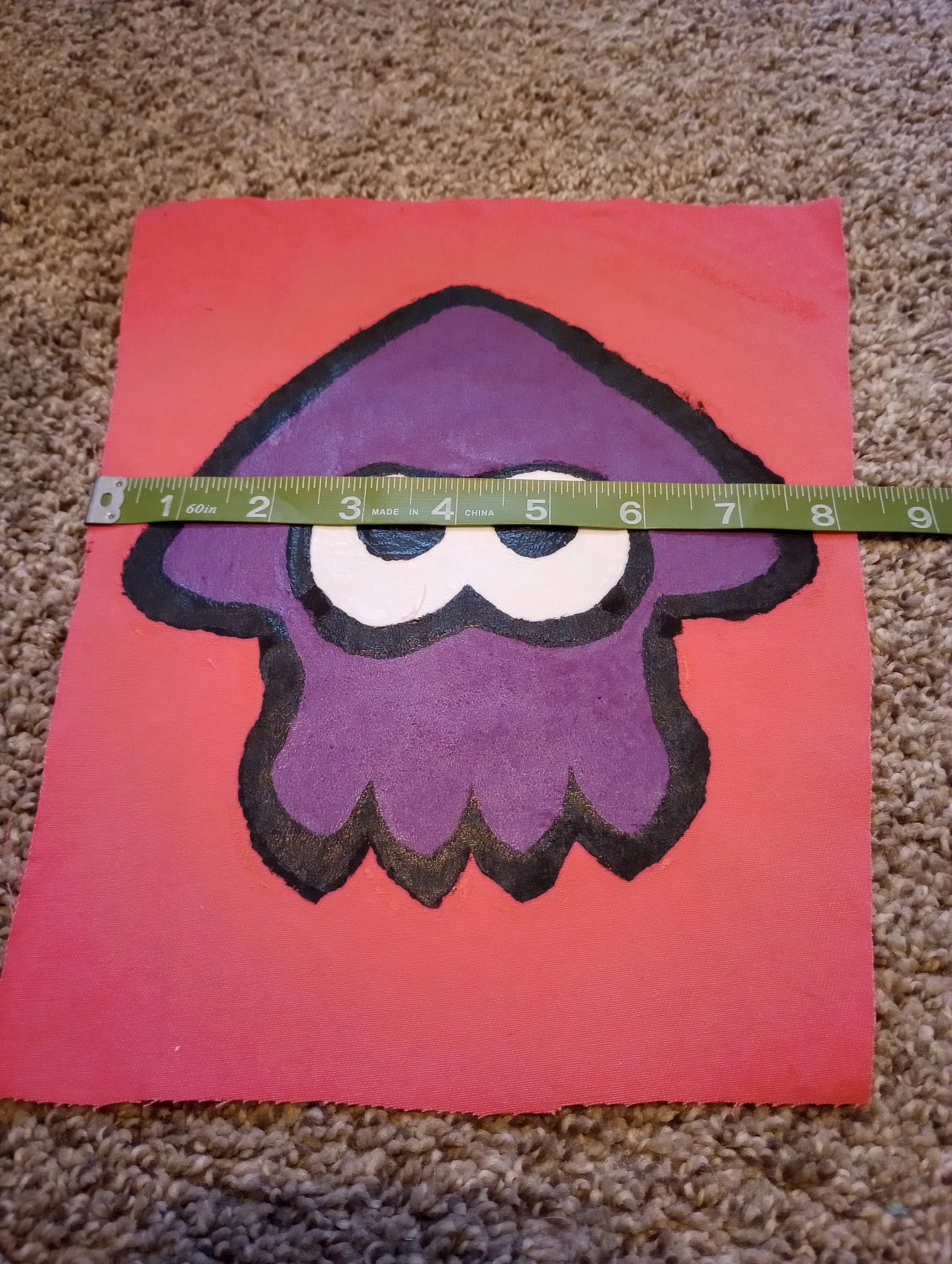 Handpainted Splatoon Squidkid Backpatch, Flexible Acrylic Paint on ...