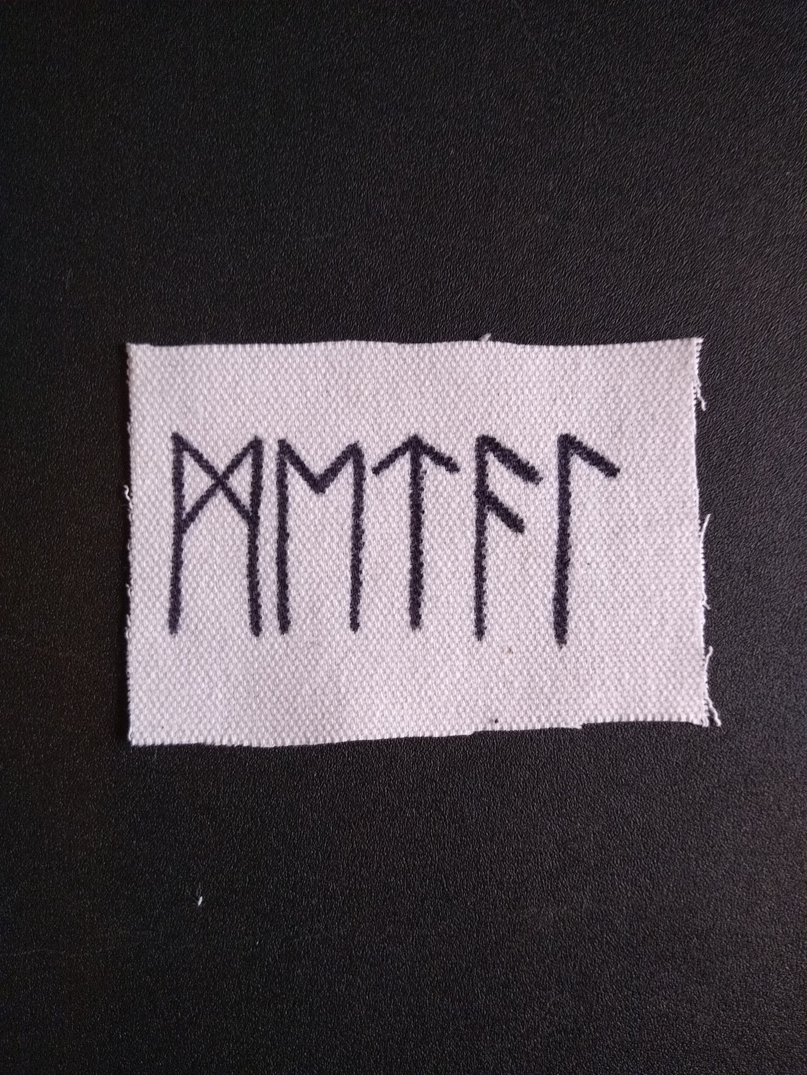 METAL in Elder Futhark Norse Runes Patch Hand Drawn on - Etsy