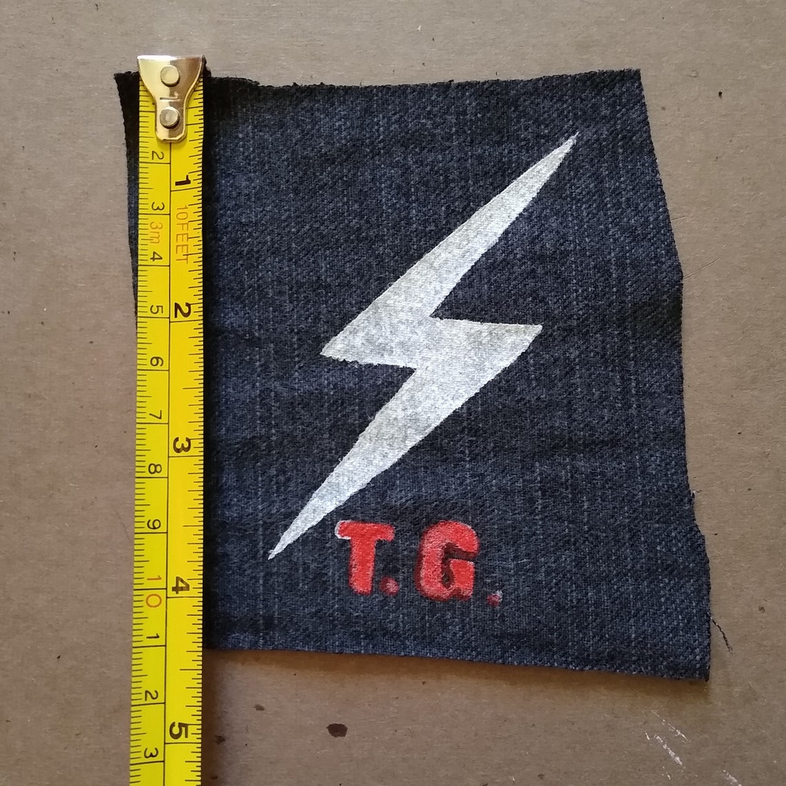 Throbbing Gristle Flash Symbol Patch Hand Painted Flexible - Etsy
