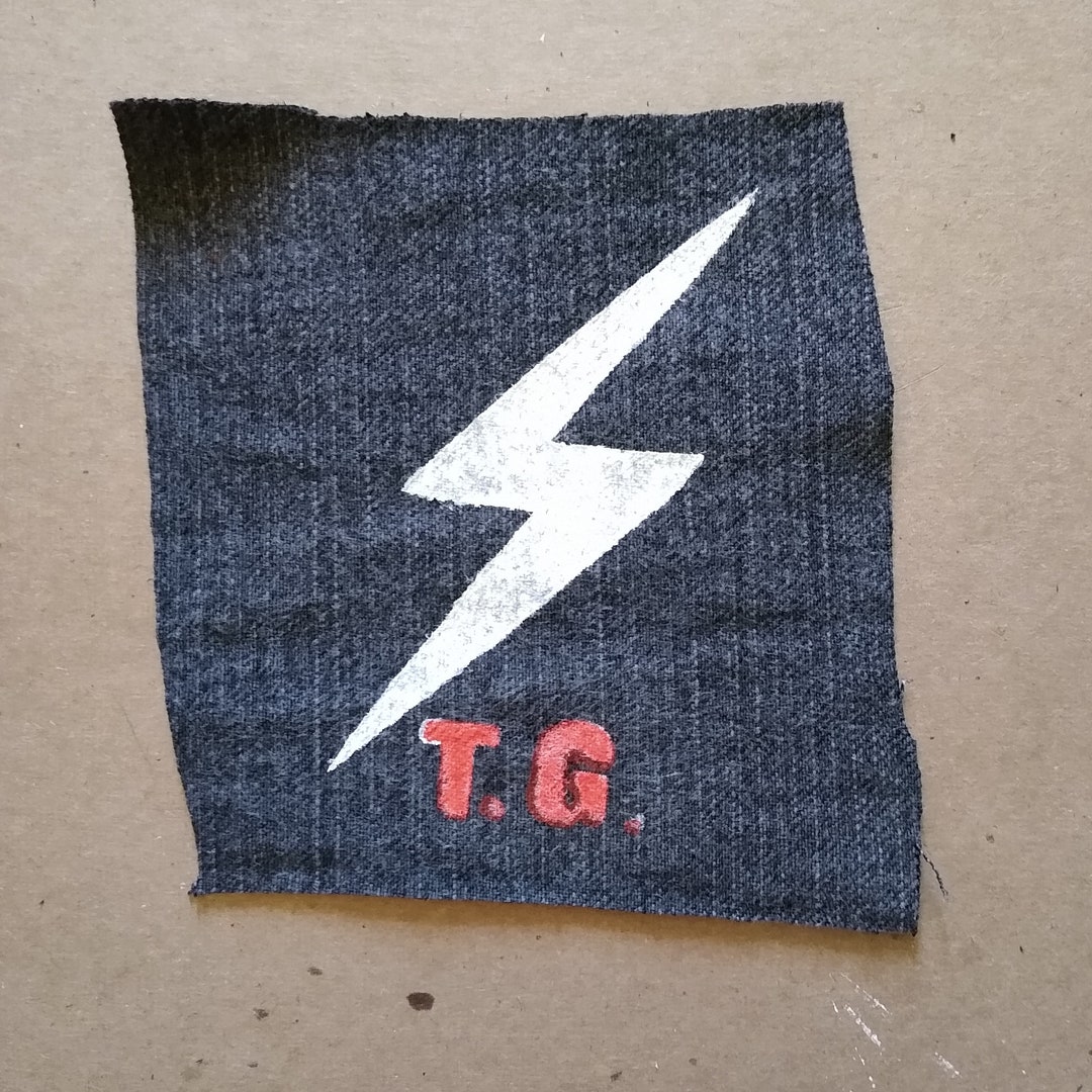 Throbbing Gristle Flash Symbol Patch Hand Painted Flexible - Etsy