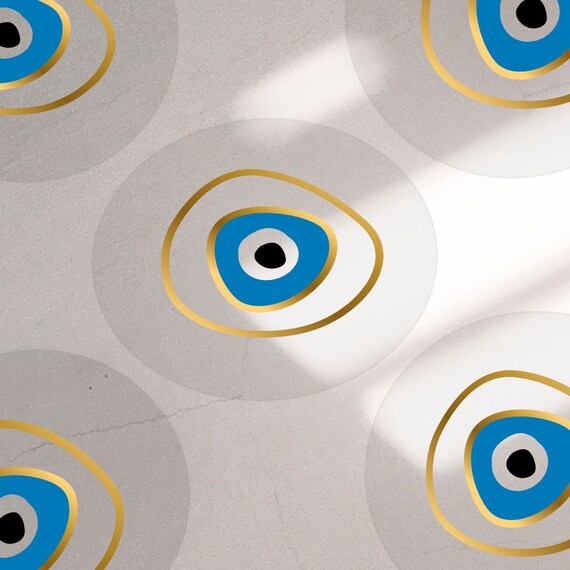 Nazar / Devil Eye Sticker 40 Mm | Etsy