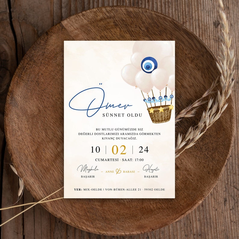 Sünnet Karti Isme özel Sünnet Karti Inviation Sunnet Digital Sünnet ...