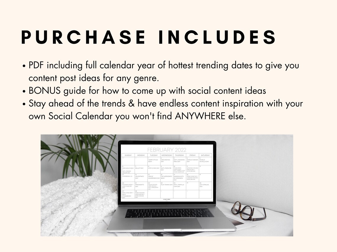 The Social Gold Mine Calendar Instagram Content Calendar Social Media ...