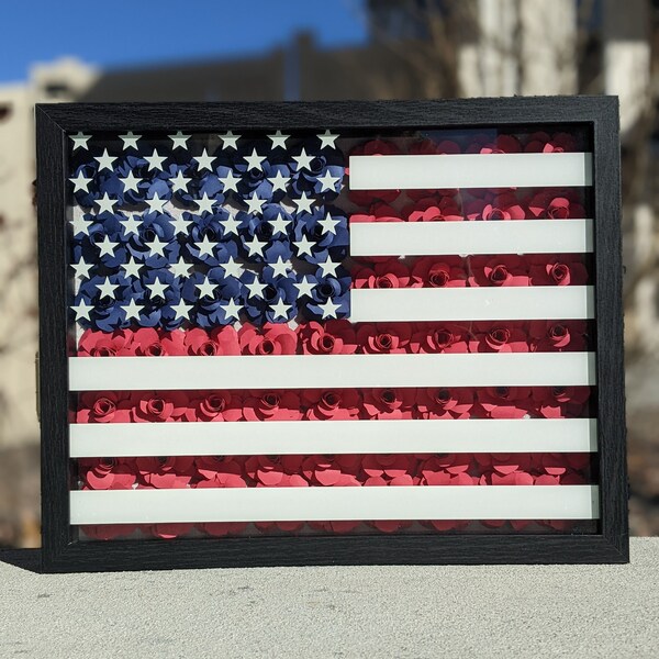 Flag Shadow Box - Etsy