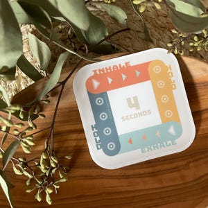 Box Breathing Sticker | Square Breathing Mindfulness Exercise | Anxiety ...