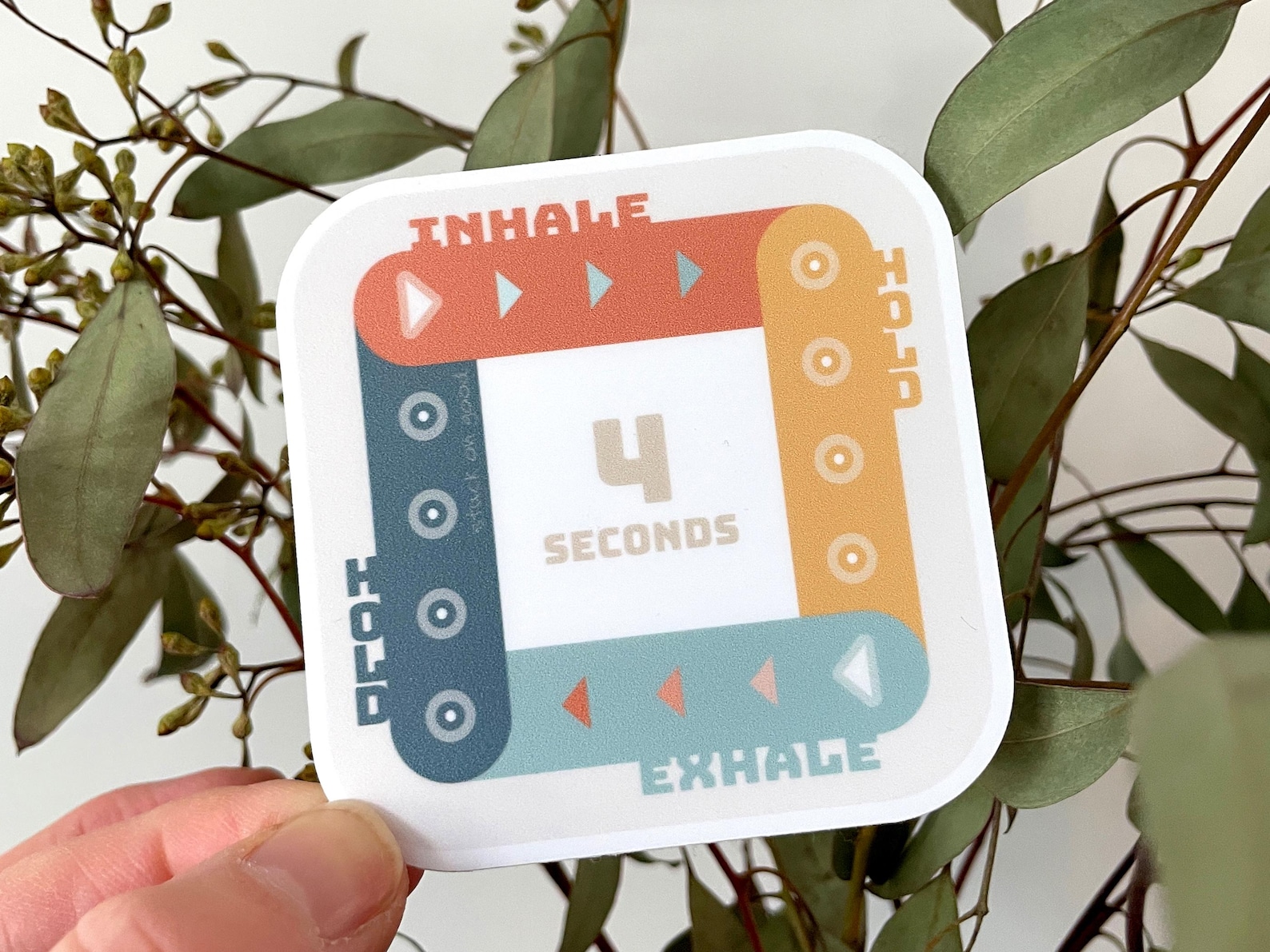 Box Breathing Sticker: Mindfulness Exercise, Anxiety Relief - Etsy