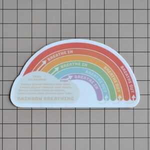 Rainbow Breathing Sticker Finger Tracing Calming Technique Kids ...