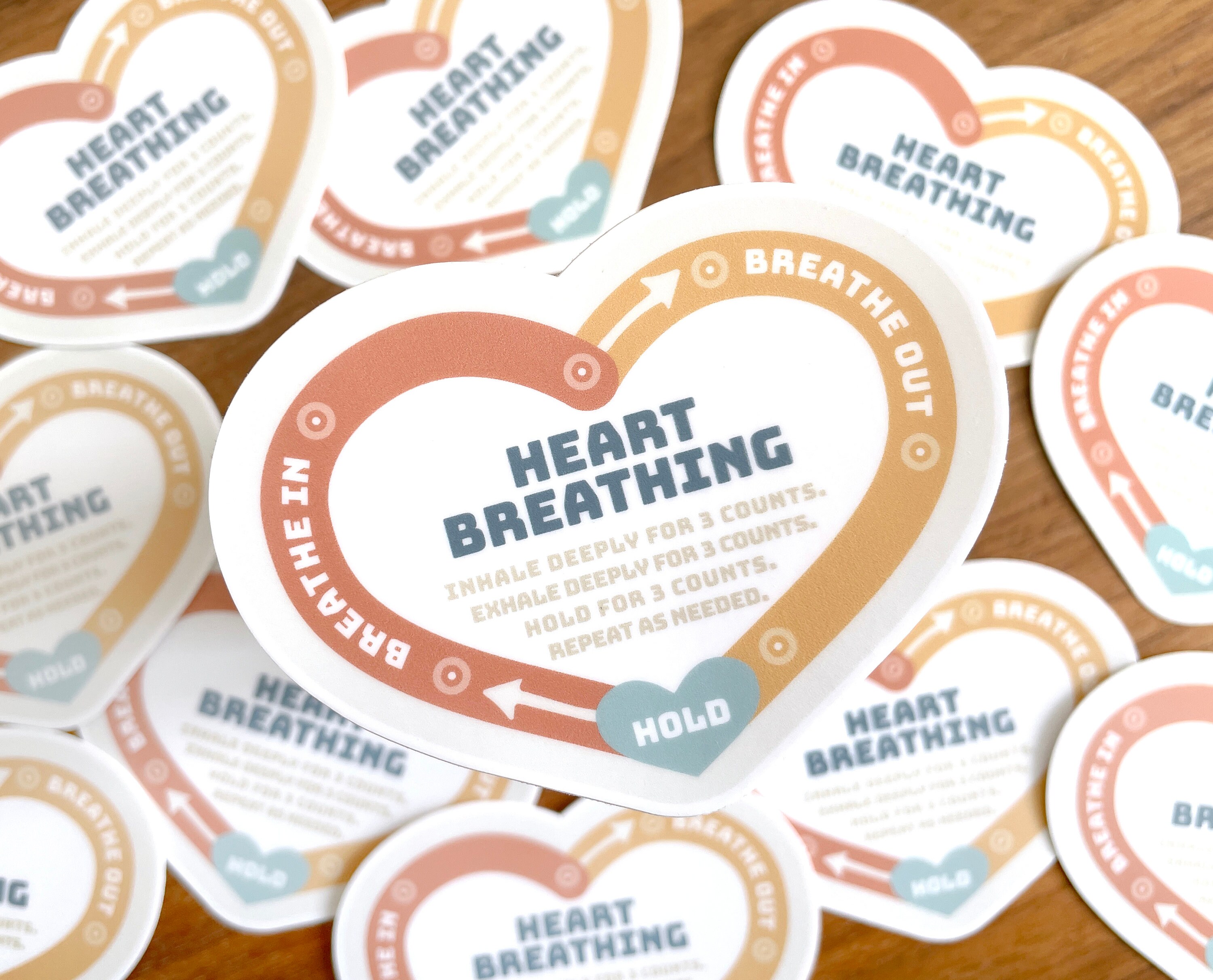 Heart Breathing Sticker | Self Care Strategy | Nurture Inner Calm ...