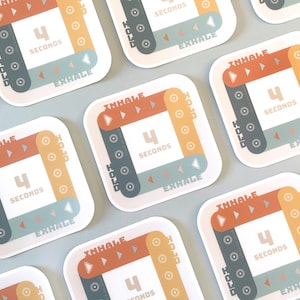 Box Breathing Sticker | Square Breathing Mindfulness Exercise | Anxiety ...