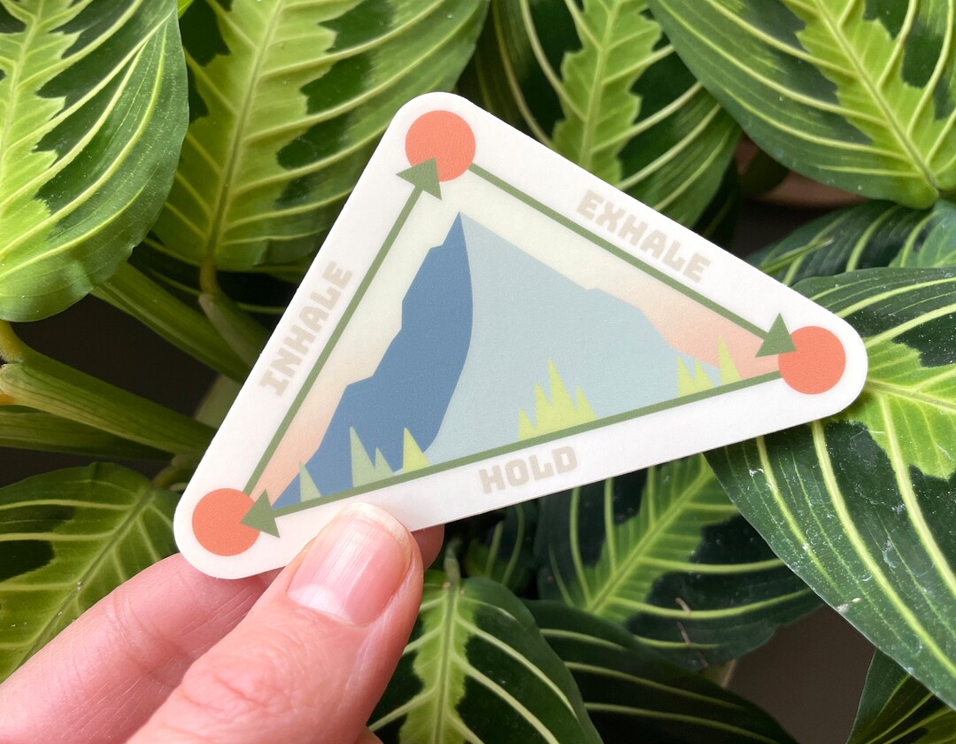 Mountain Breathing Sticker Mindfulness Exercise Gift for Nature Lover ...