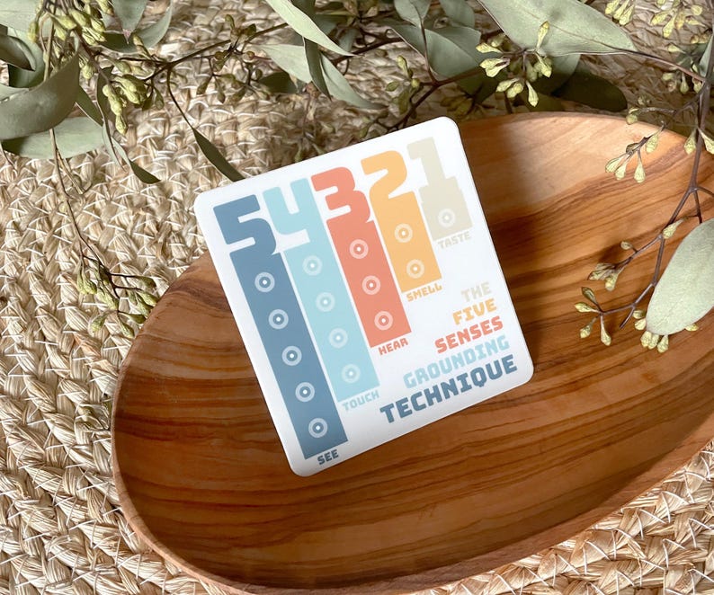 Five Senses Grounding Technique | 54321 Calming Exercise | Present ...