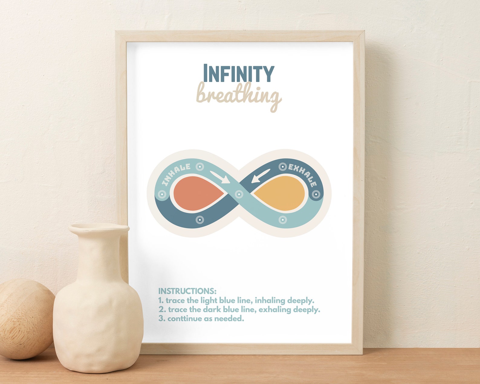 Infinity Breathing, Psychology Poster, Deep Breathing Tool, Anxiety ...