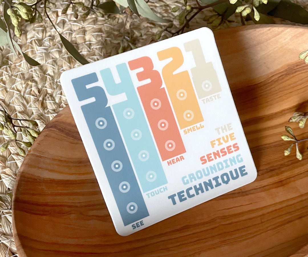 Five Senses Grounding Technique | 54321 Calming Exercise | Present ...