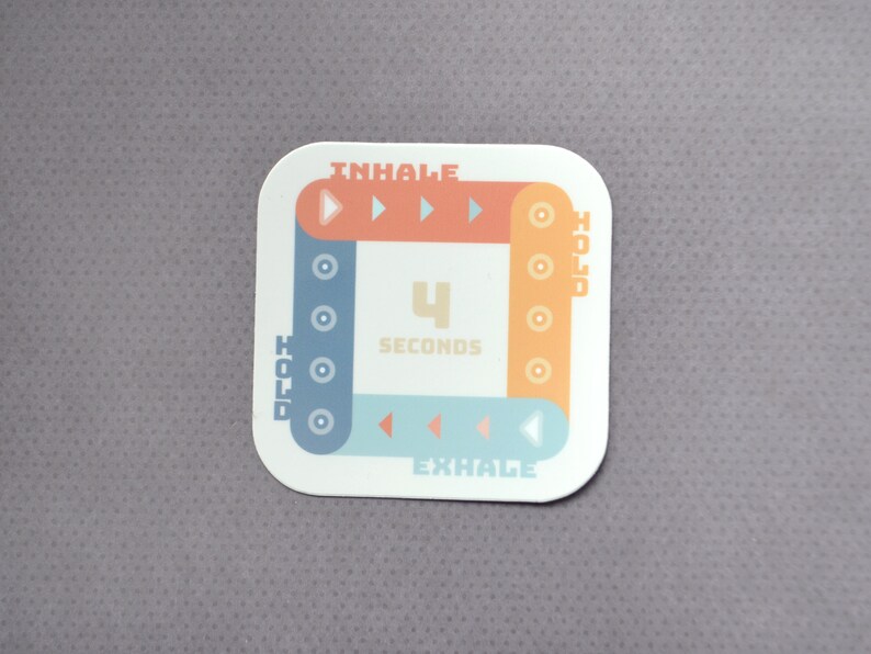 Box Breathing Sticker Square Breathing Exercise Finger - Etsy Canada