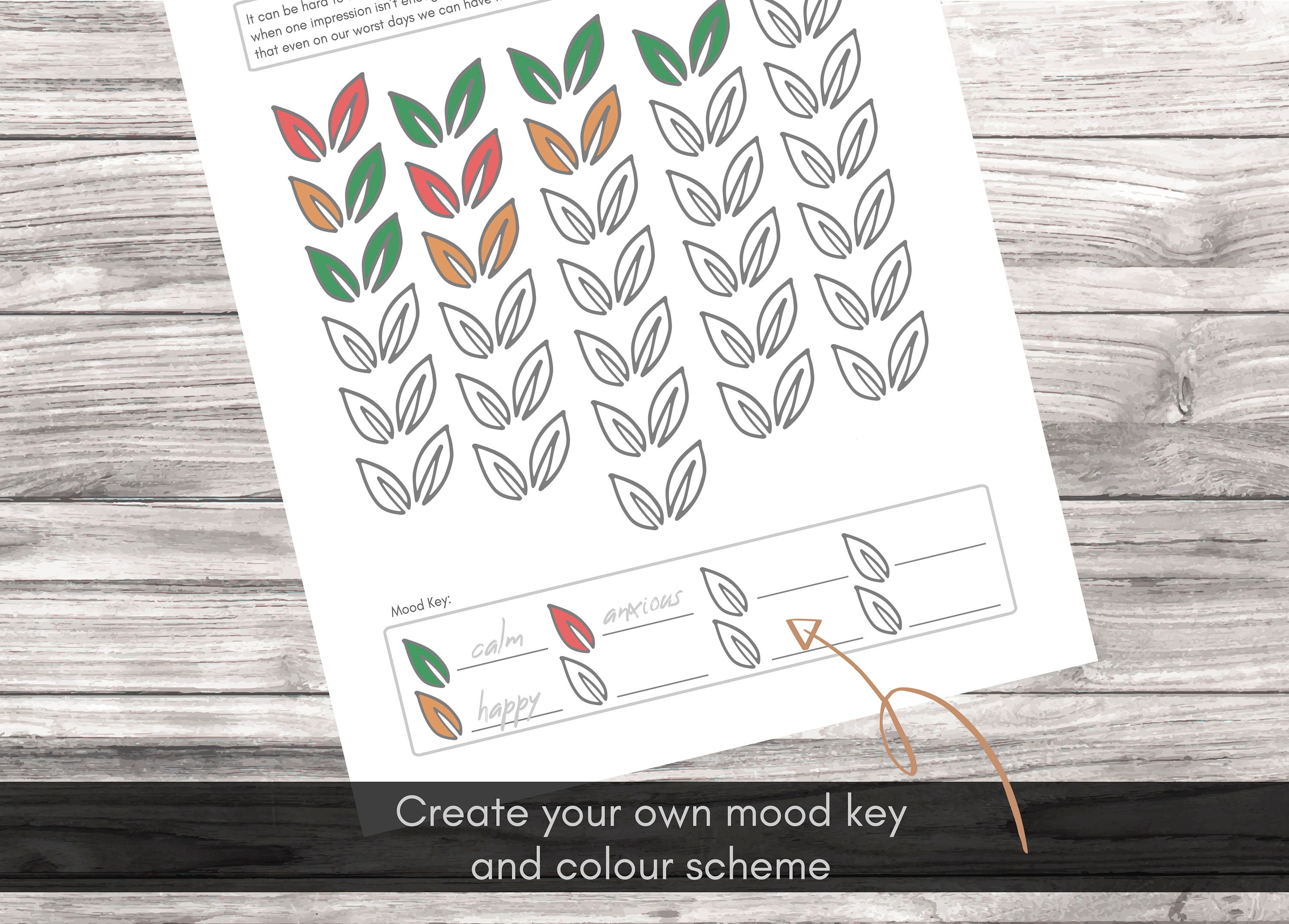 Mood Tracker Printable, Social Justice Self Care Mood Chart Bullet ...