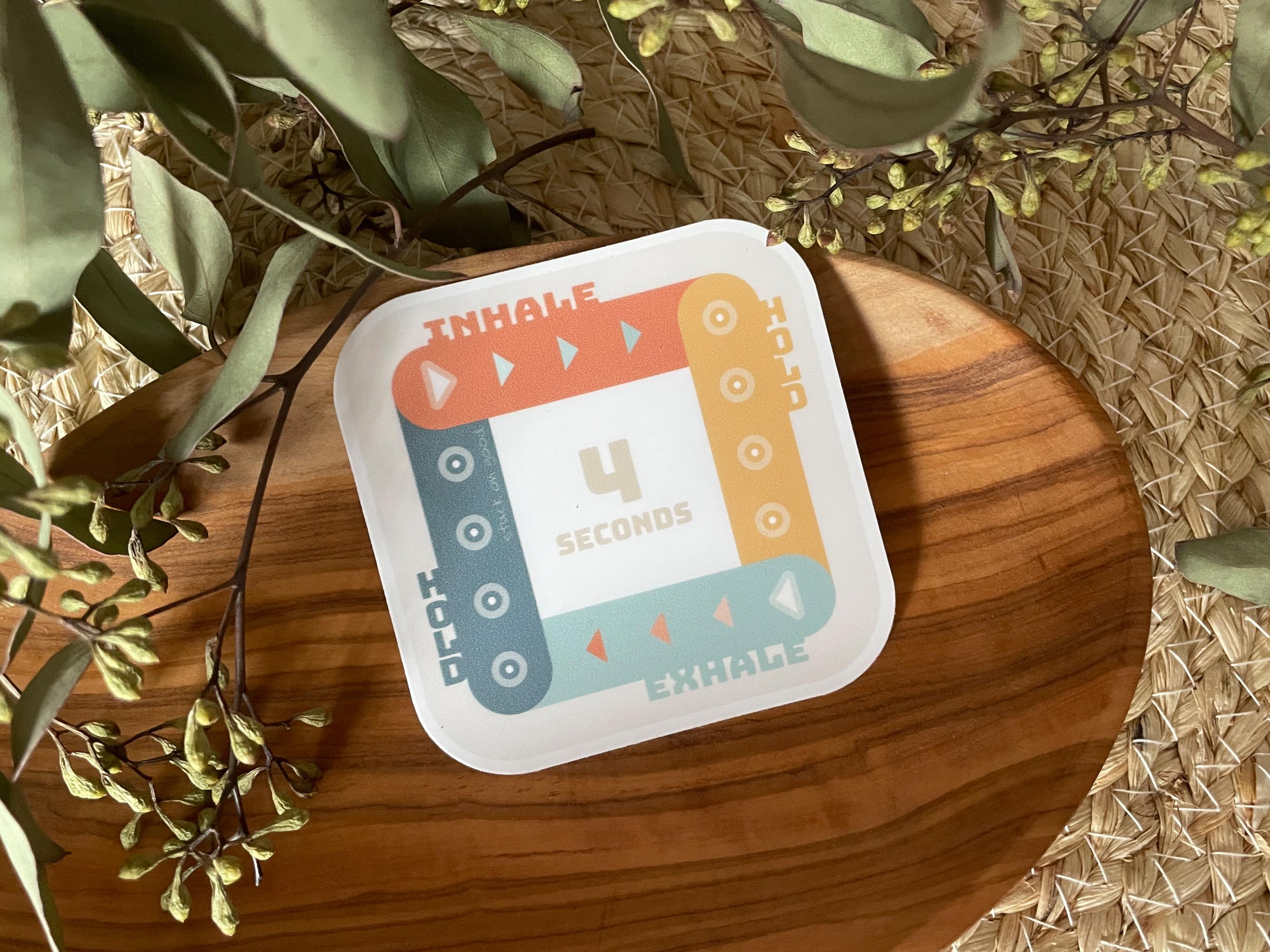 Box Breathing Sticker: Mindfulness Exercise, Anxiety Relief - Etsy