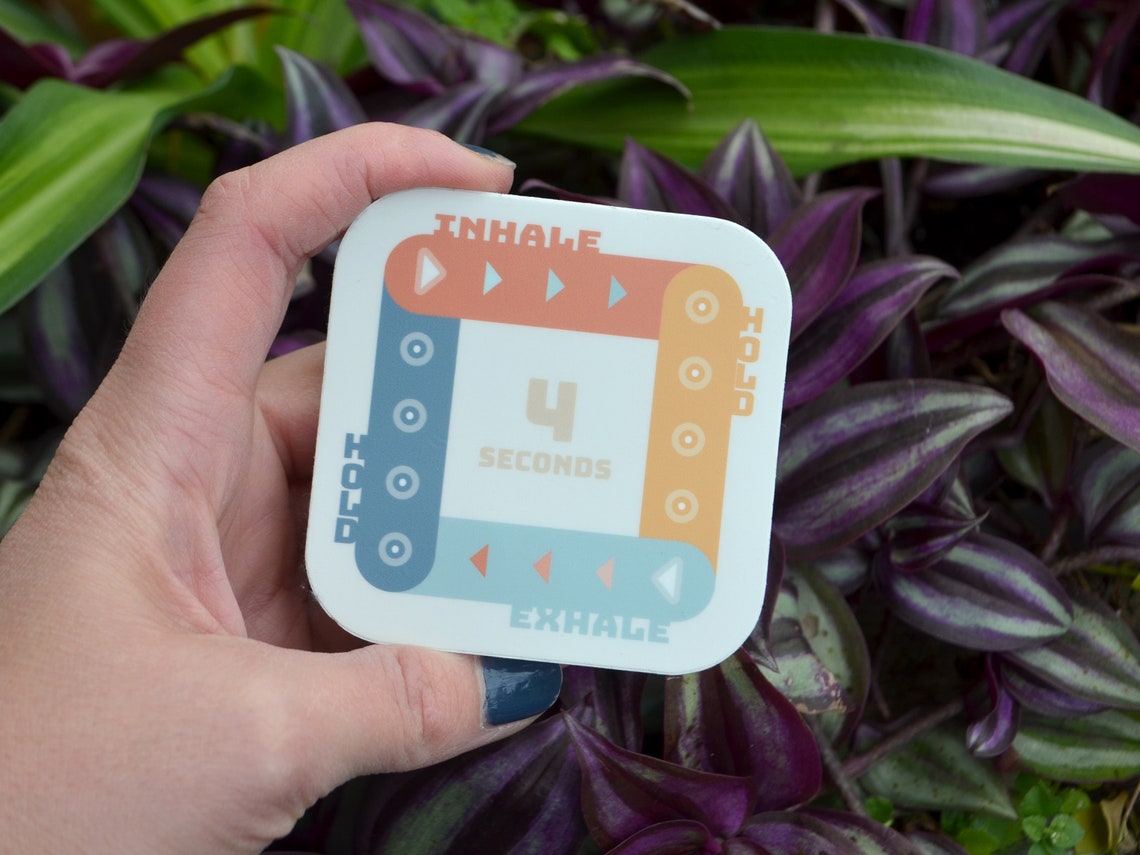 Box Breathing Sticker Square Breathing Exercise Finger - Etsy Canada