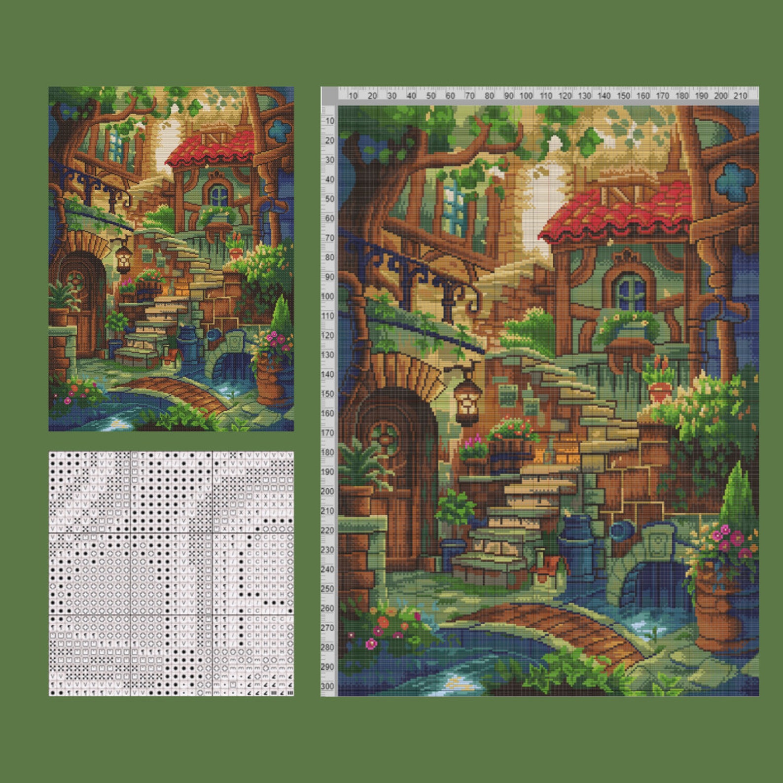 Wonderland - Counted Cross Stitch PDF | Intermediate | DMC - Etsy