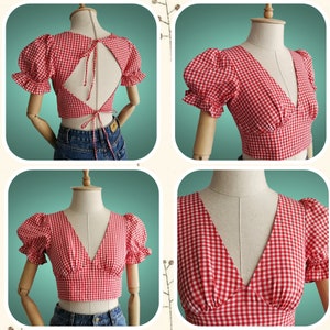 Open Tie Back Top Sewing Pattern Beginner Friendly Pdf Sewing Pattern ...