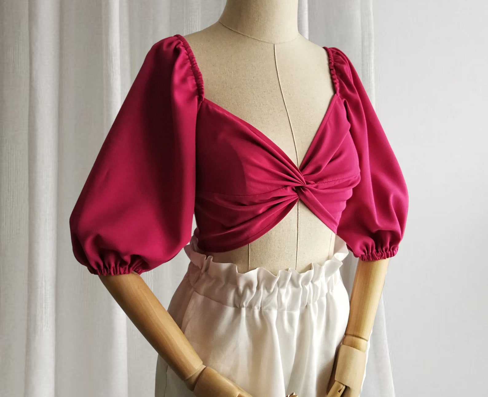 Twist Front Crop Top PDF Sewing Pattern Printable Sewing - Etsy