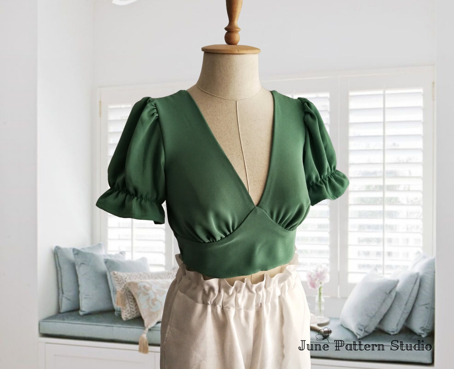 Open Tie Back Top Sewing Pattern Printable Sewing Pattern in | Etsy Canada