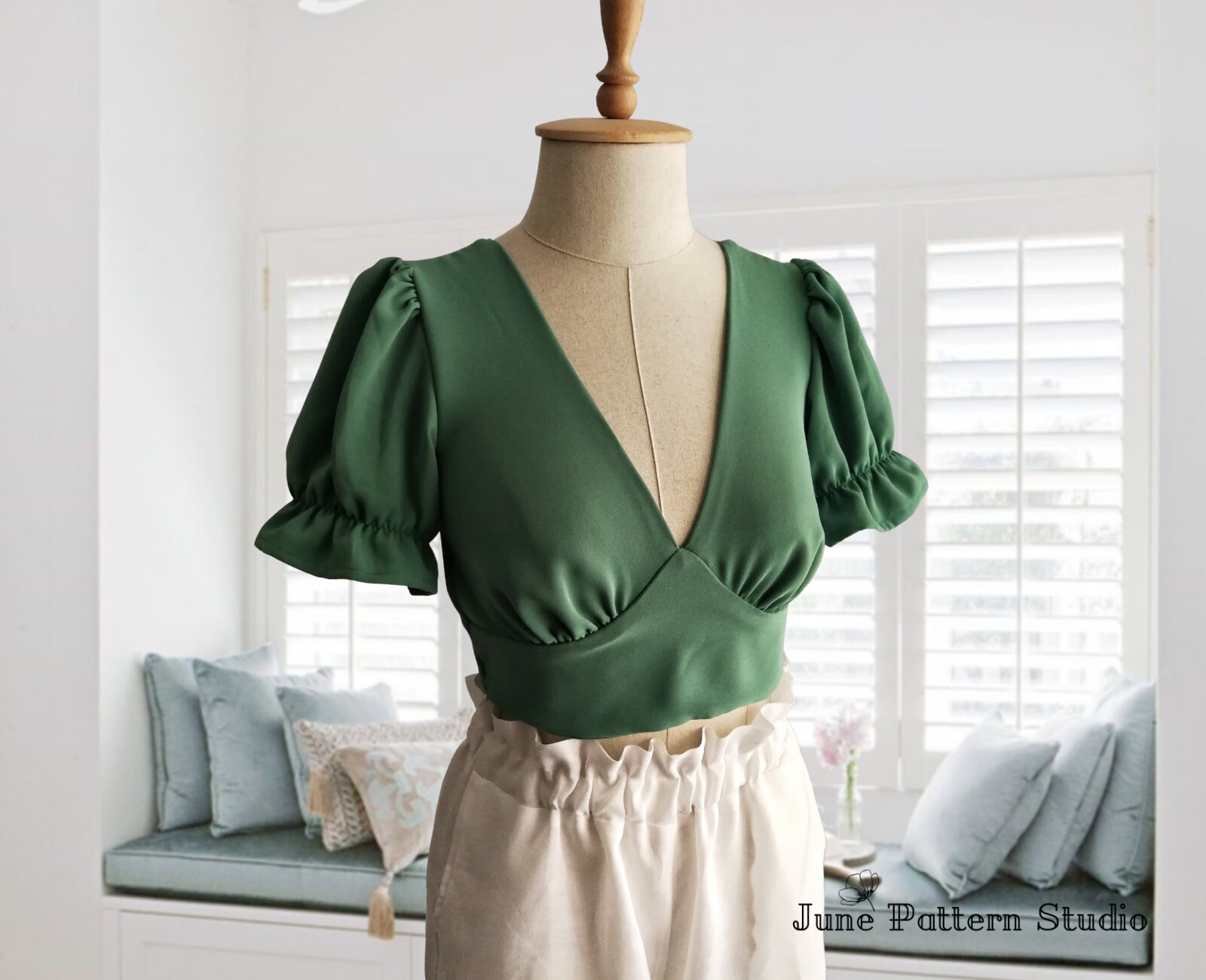 Open Tie Back Top Sewing Pattern Printable Sewing Pattern in | Etsy ...