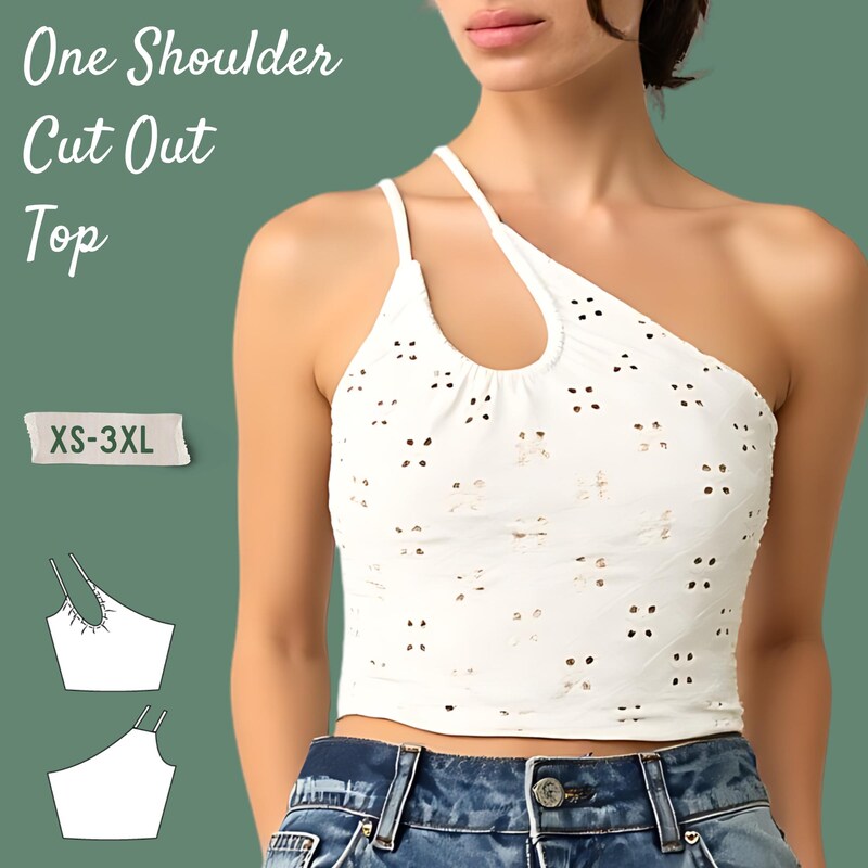 One Shoulder Top - Etsy