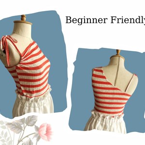Asymmetrical Side Ruched Top Pattern Printable Sewing Pattern - Etsy