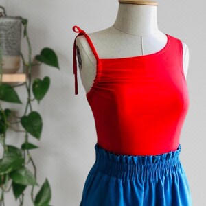 Asymmetrical Side Ruched Top Pattern- Printable Sewing Pattern in Sizes ...