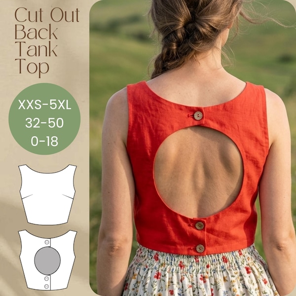 Cutout Tank Top - Etsy UK