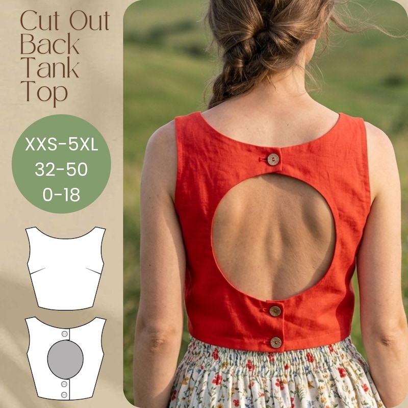 Tops With Back Cut Out - Etsy