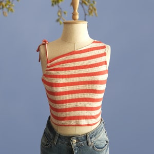 Asymmetrical Side Ruched Top Pattern Printable Sewing Pattern in Sizes ...