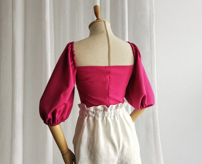 Twist Front Crop Top PDF Sewing Pattern Printable Sewing - Etsy