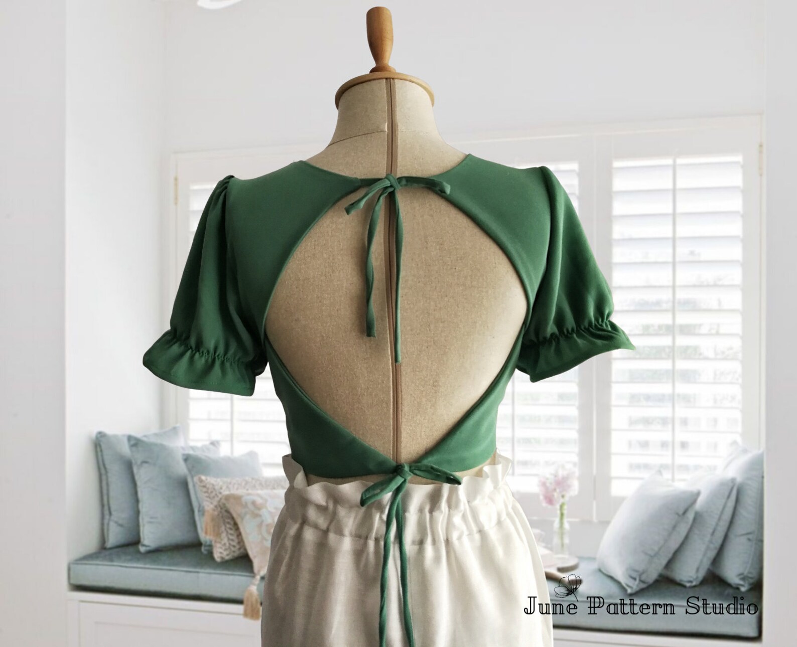 Open Tie Back Top Sewing Pattern Printable Sewing Pattern in | Etsy Canada