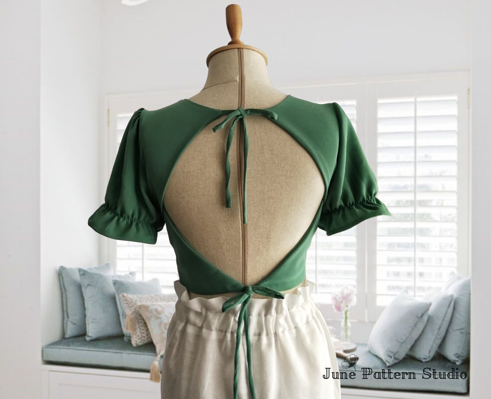 Open Tie Back Top Sewing Pattern Printable Sewing Pattern in | Etsy UK