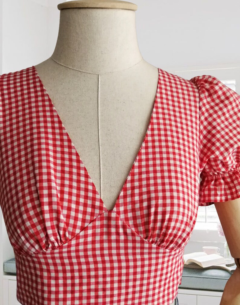 Open Tie Back Top Sewing Pattern Printable Sewing Pattern in - Etsy