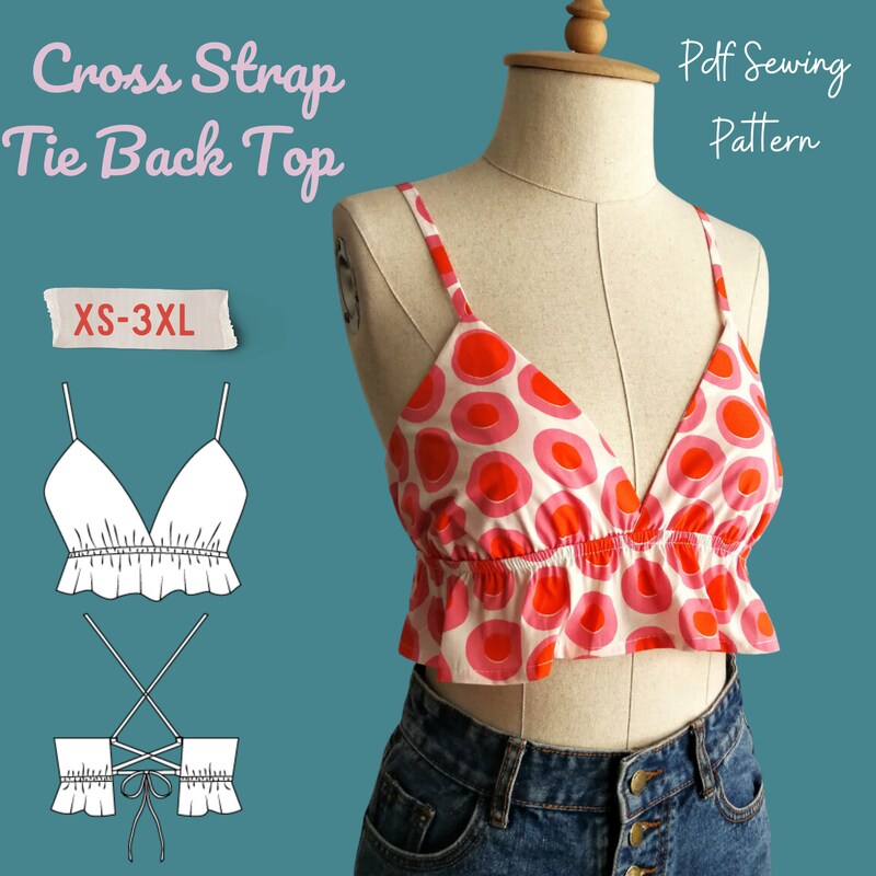 Tie Back Top Pattern - Etsy