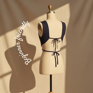 Side Cut Out Backless Crop Top Sewing Pattern (PDF Pattern) - Etsy