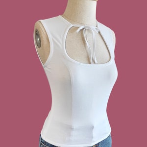 Square Neck Tank Top PDF Sewing Pattern Tie Front Croptop printable ...