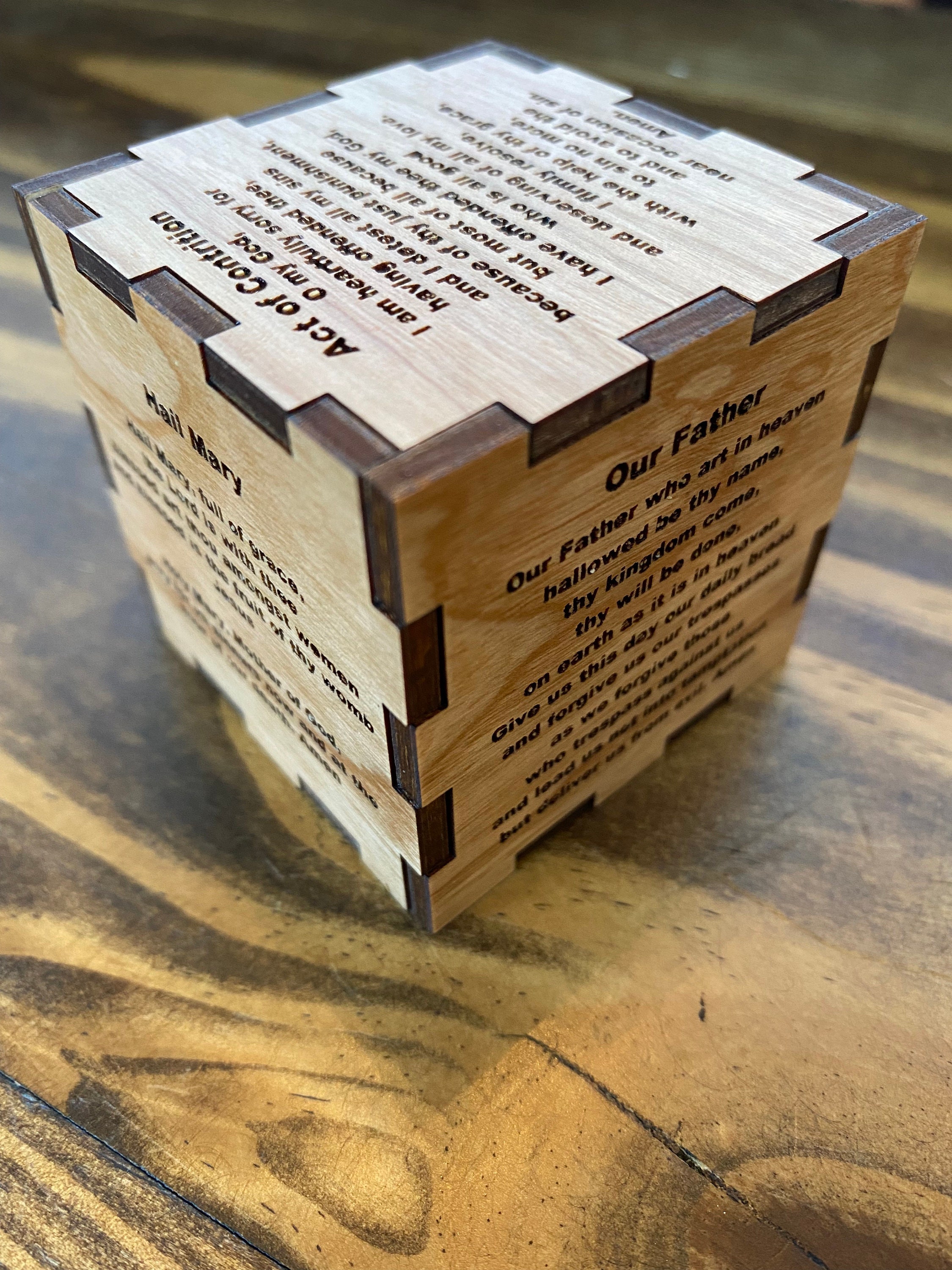 Personalized Prayer Box for First Communion Baptism - Etsy