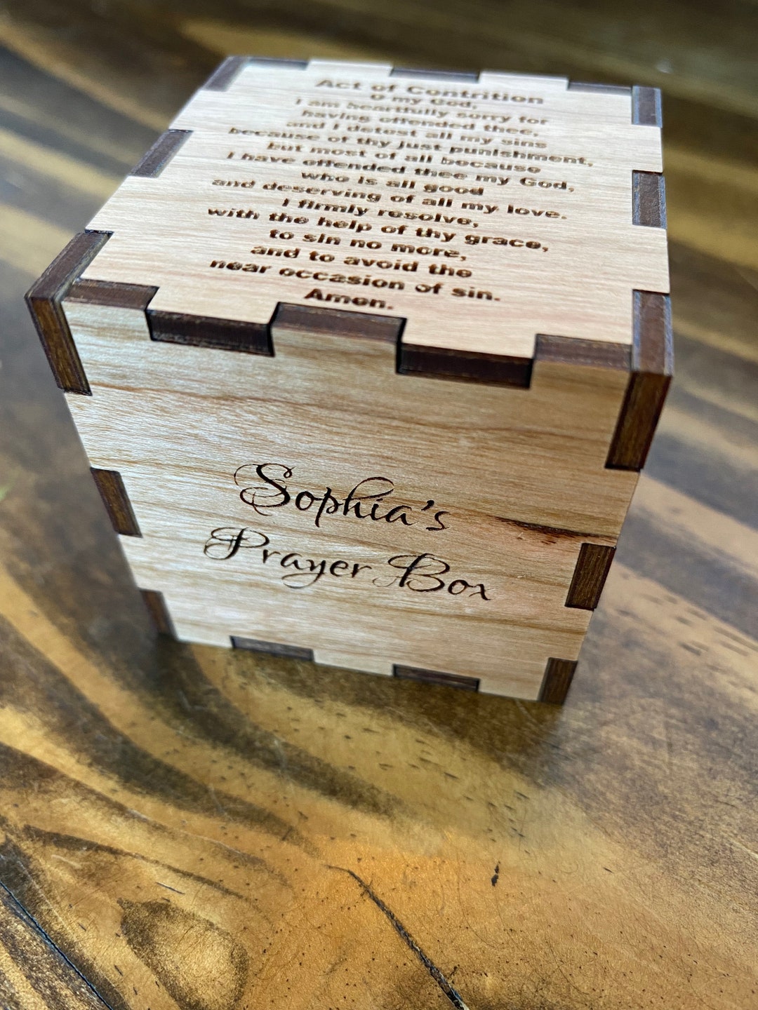 Personalized Prayer Box for First Communion, Baptism, Confirmation, or ...