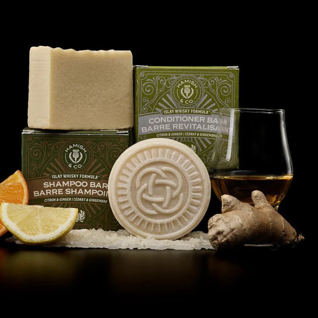Mens Shampoo & Conditioner Bar Set | Hamish and Co Shampoo | Whisky ...