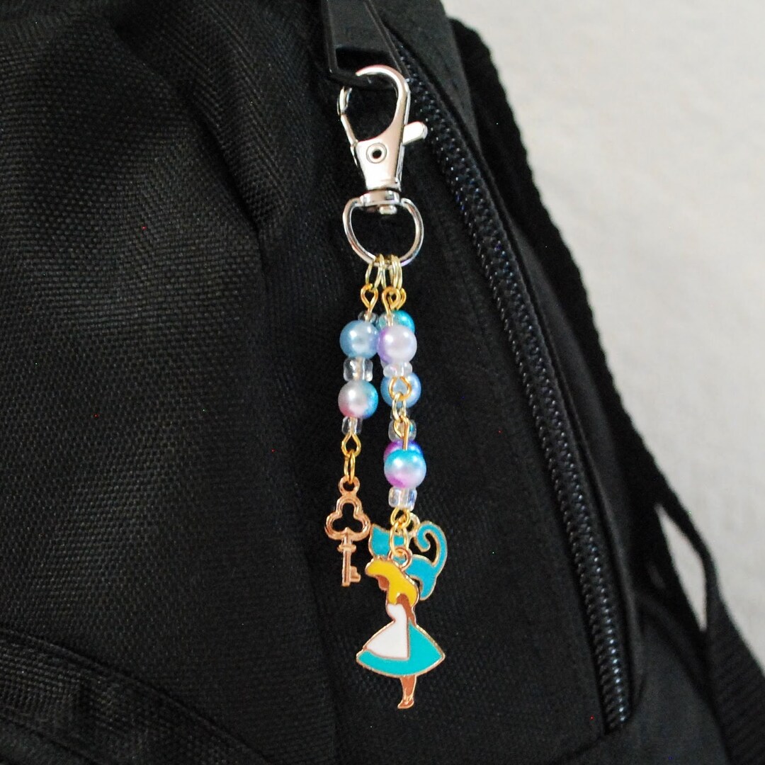 Alice in Wonderland Beaded Keychain - Etsy