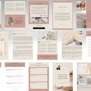 Ebook Template Canva, Worksheets Coaching, Canva E-book Template ...