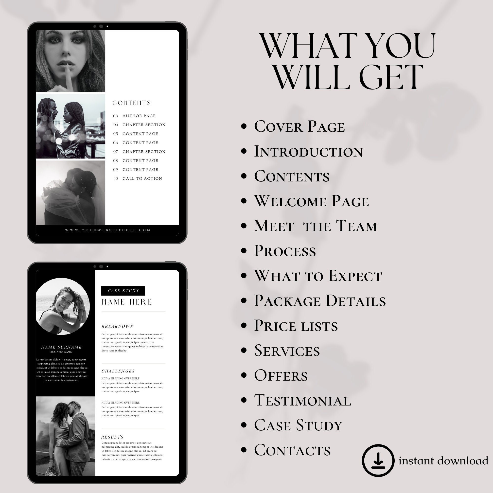 Services & Pricing Guide Template Canva, Photography Pricing Guide ...