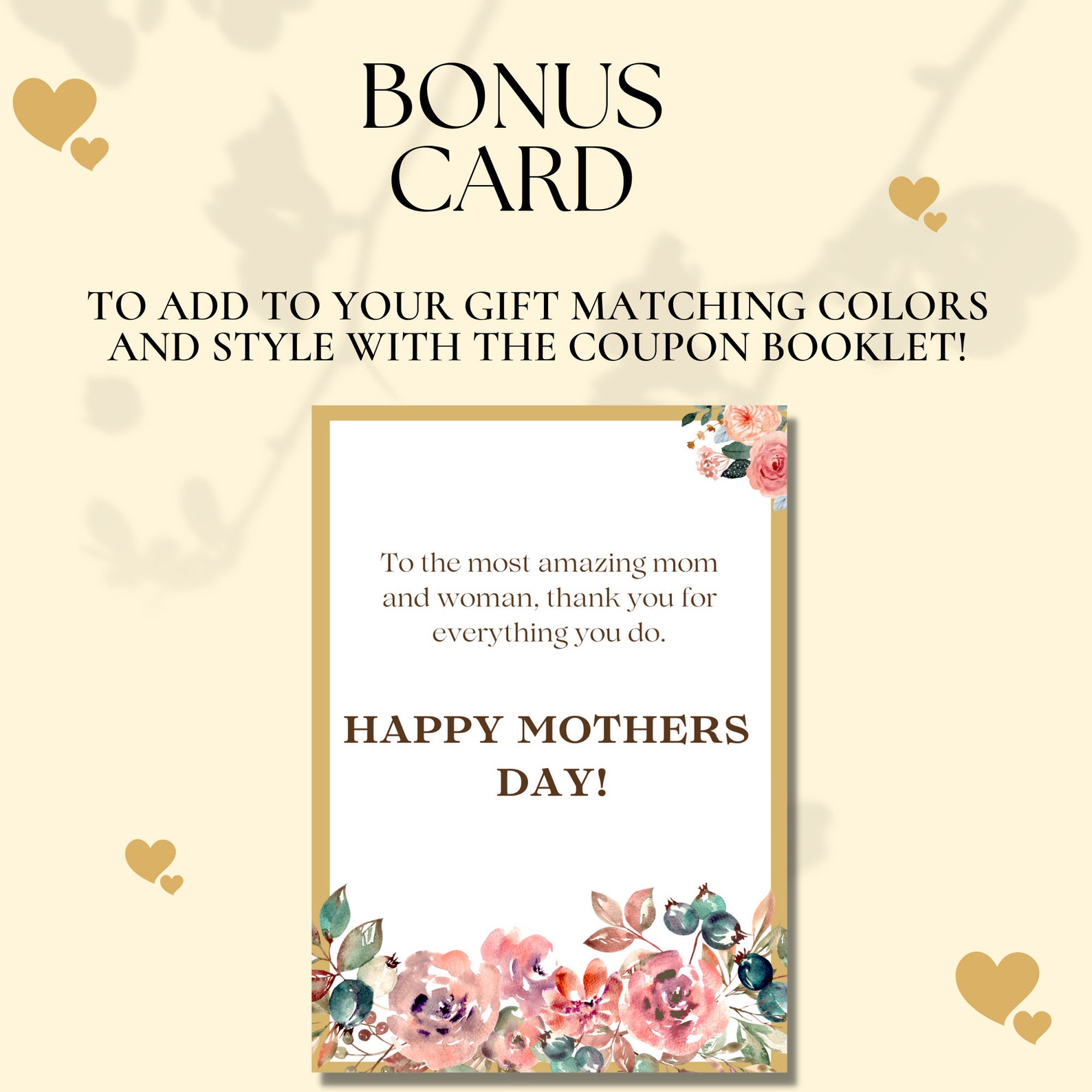Editable Mom Coupon Book Template for Mothers Day Gift Idea, Printable ...