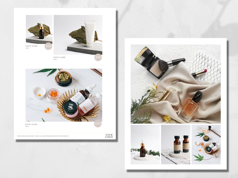 Wholesale Catalogue & Pricing Guide Template, Editable Linesheet for ...